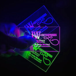 Custom LED Business Cards: USB Rechargeable - Flashion Statement