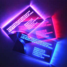 Custom LED Business Cards: USB Rechargeable - Flashion Statement