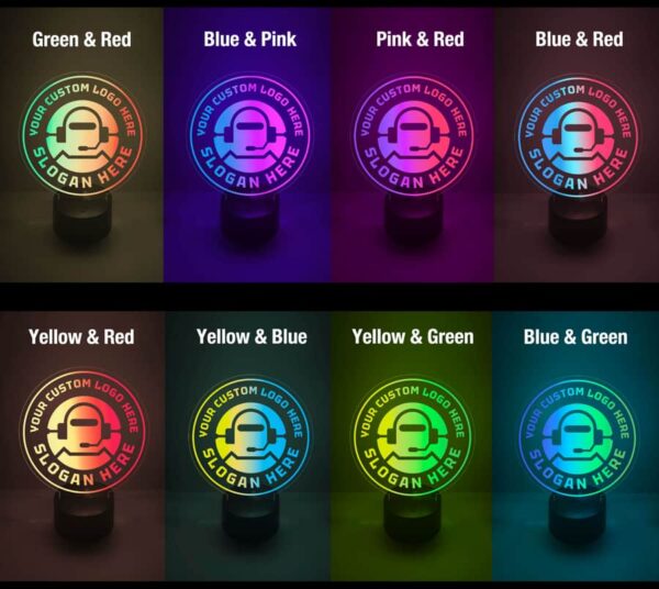 Dual Color Acrylic LED Table Sign - Flashion Statement